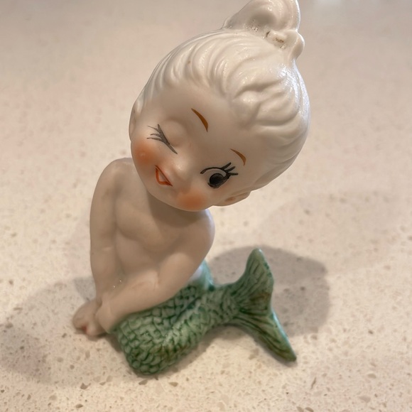 Kenmar | Art | 95s Mid Century Winking Ceramic Mermaid | Poshmark